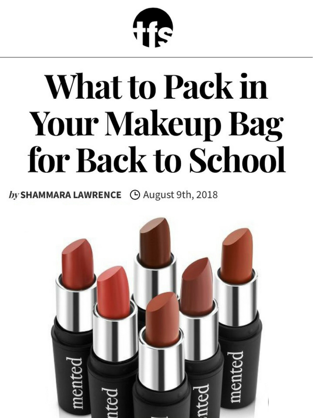 What to Pack in Your Makeup Bag for Back to School – Mented Cosmetics