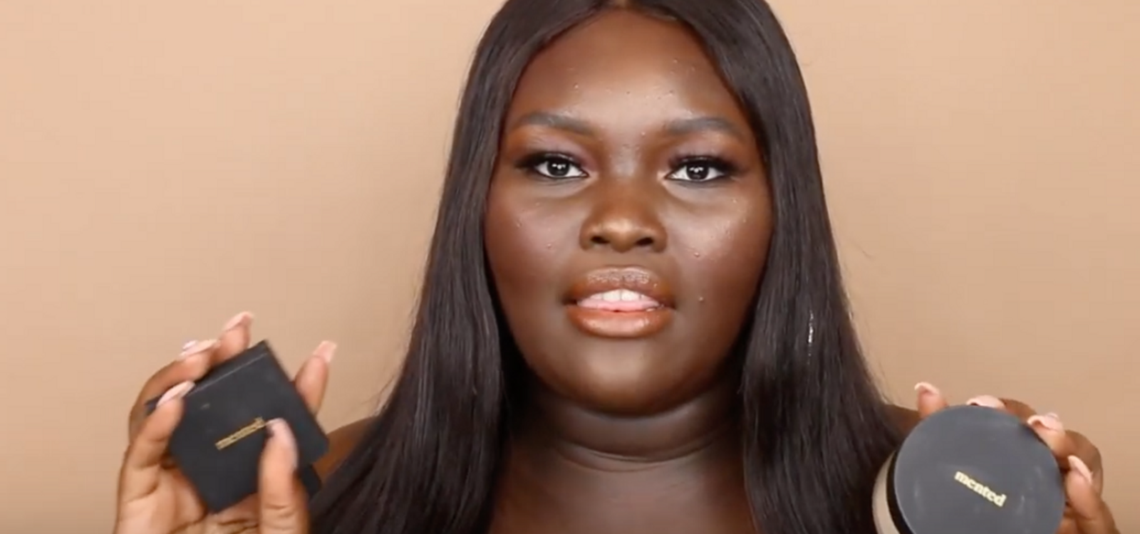 @Ndeye.peinda tries our Skin Silk Loose Setting Powder – Mented Cosmetics